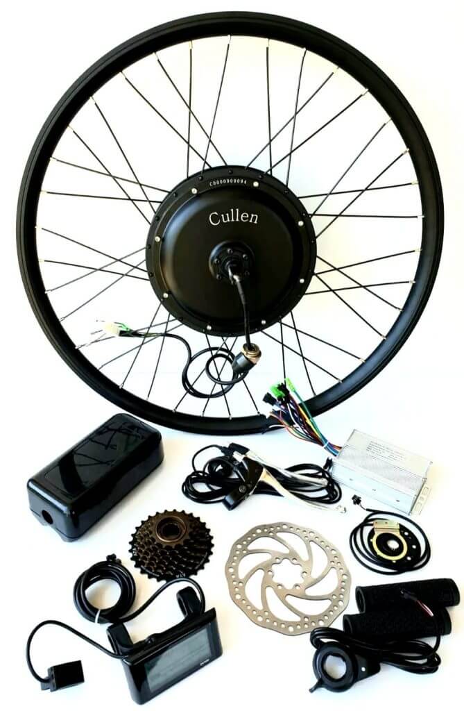 27.5” Rear Wheel Electric Bicycle 1000W 52V E Bike Motor Conversion Kit ...
