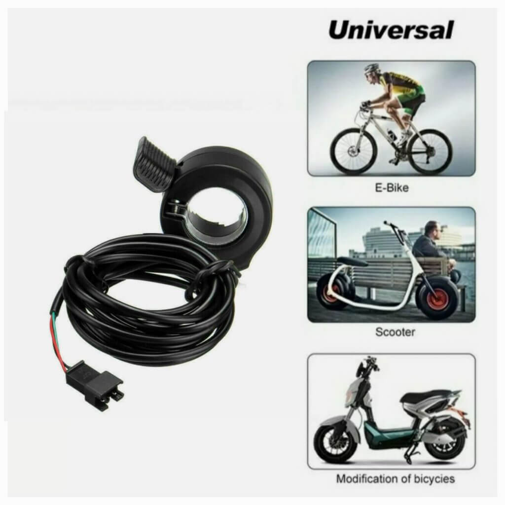 Black Ebike Thumb Throttle Speed Handlebar Control Lever | Cullen Ebikes